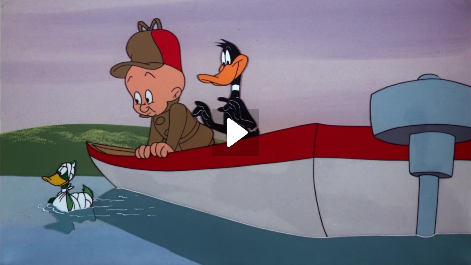 Elmer Fudd Shooting Daffy Duck